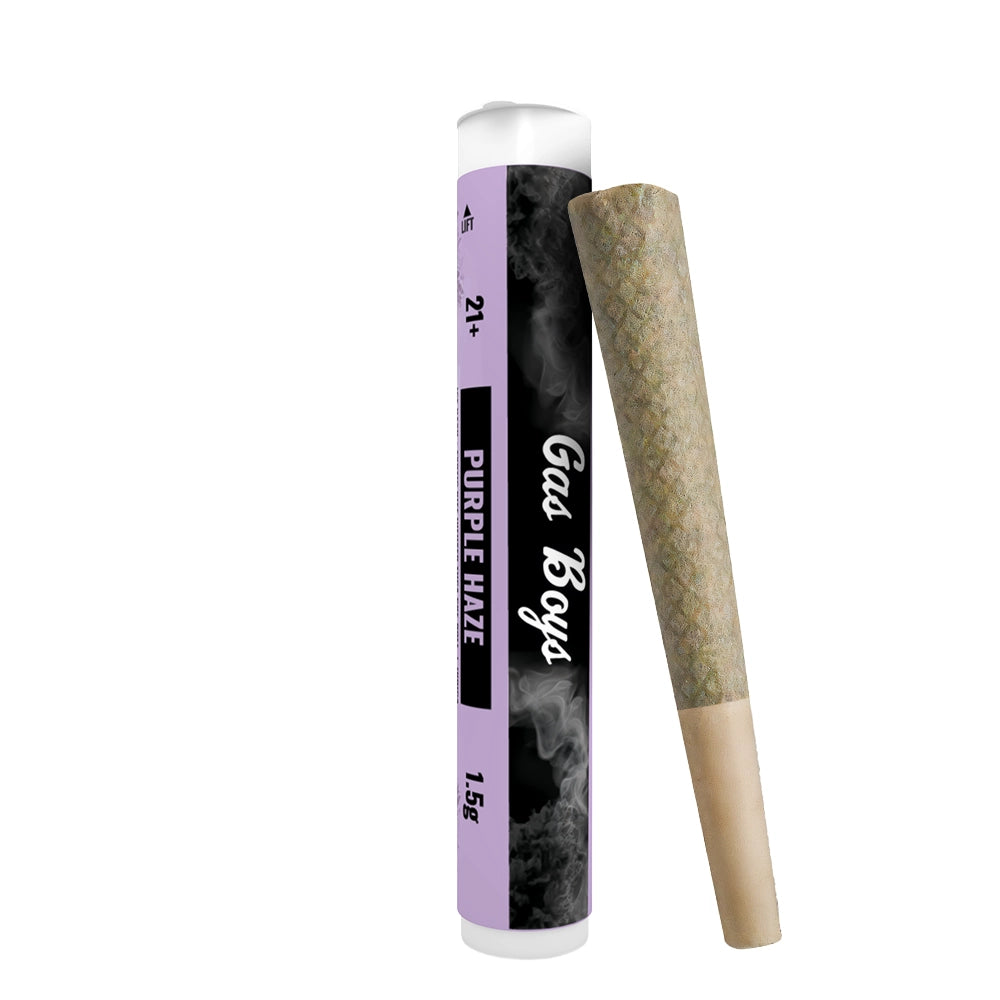 PURPLE HAZE ICE HASH + EXOTIC KIEF INFUSED PRE-ROLL 1.5G TUBE – Gasboys Co